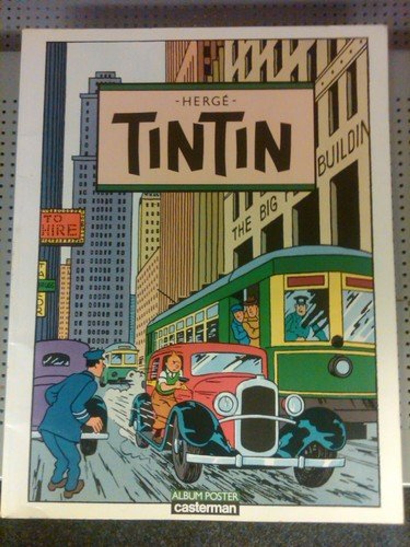 Tintin (Autour de la BD) tome 1986 - Tintin (Album poster) - Bubble BD ...